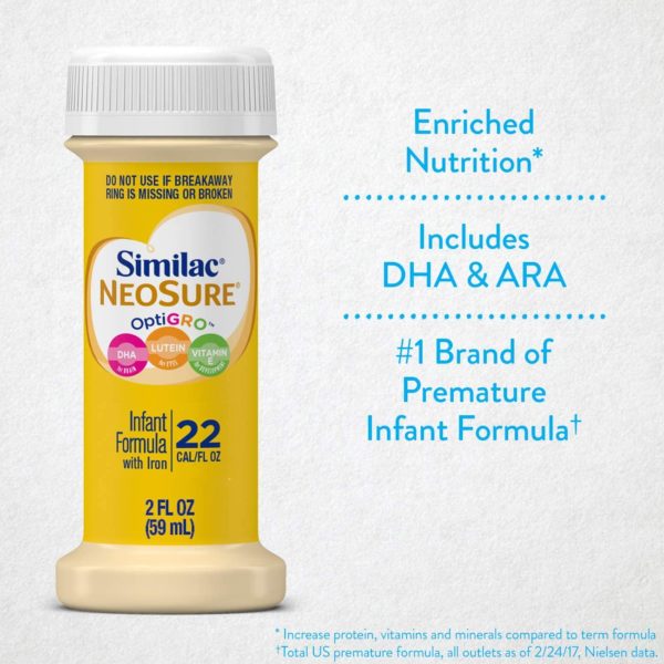 Similac NeoSure Infant Formula with Iron, For Babies Born Prematurely ...